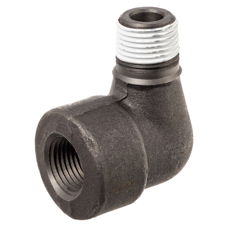 Usa Industrials Pipe Fitting w Sealant Black Steel #3000 Street Elbow 3/8" FNPT x MNPT ZUSA-PF ...